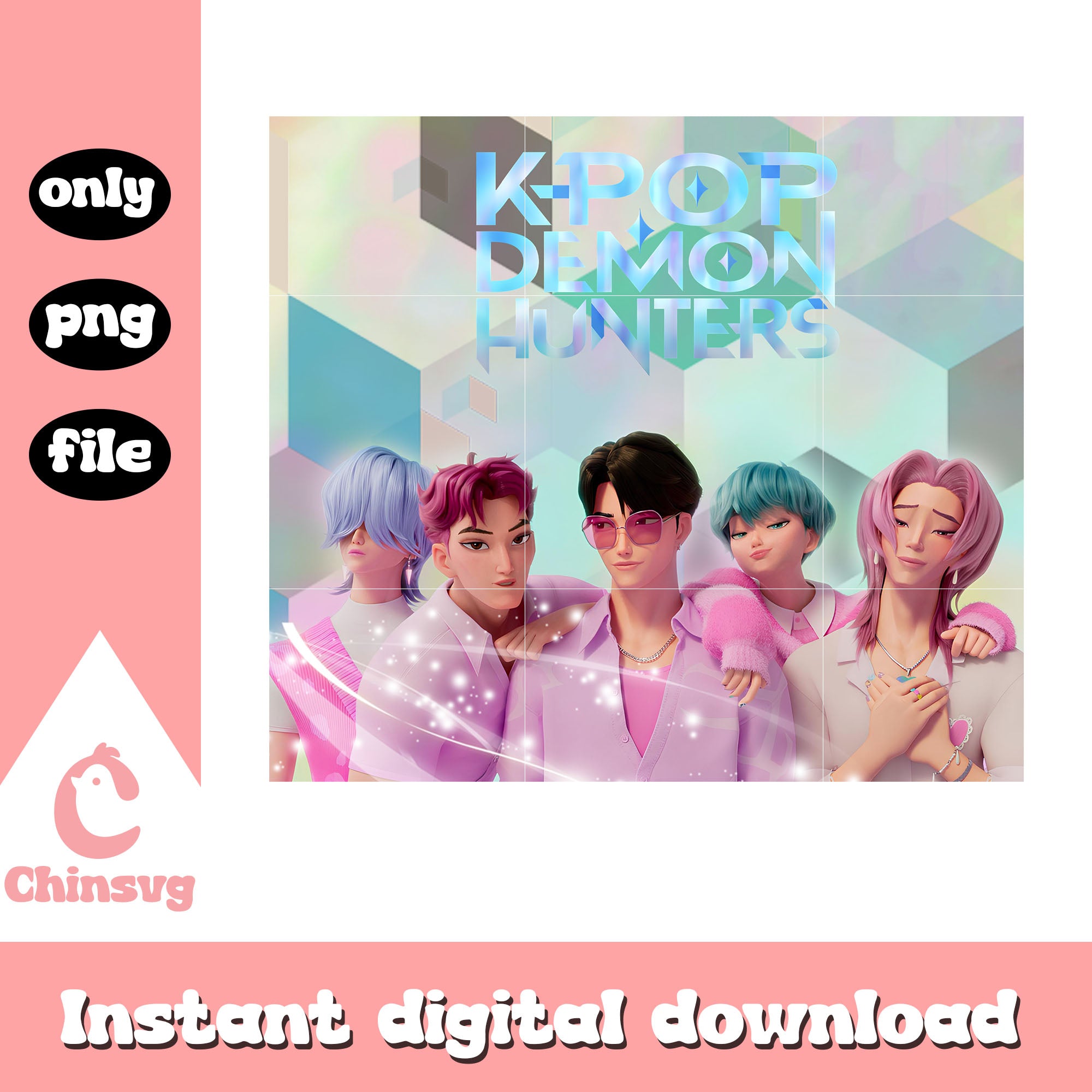 Kpop demon hunters saja boys team design png, saja boys band png – Chinsvg