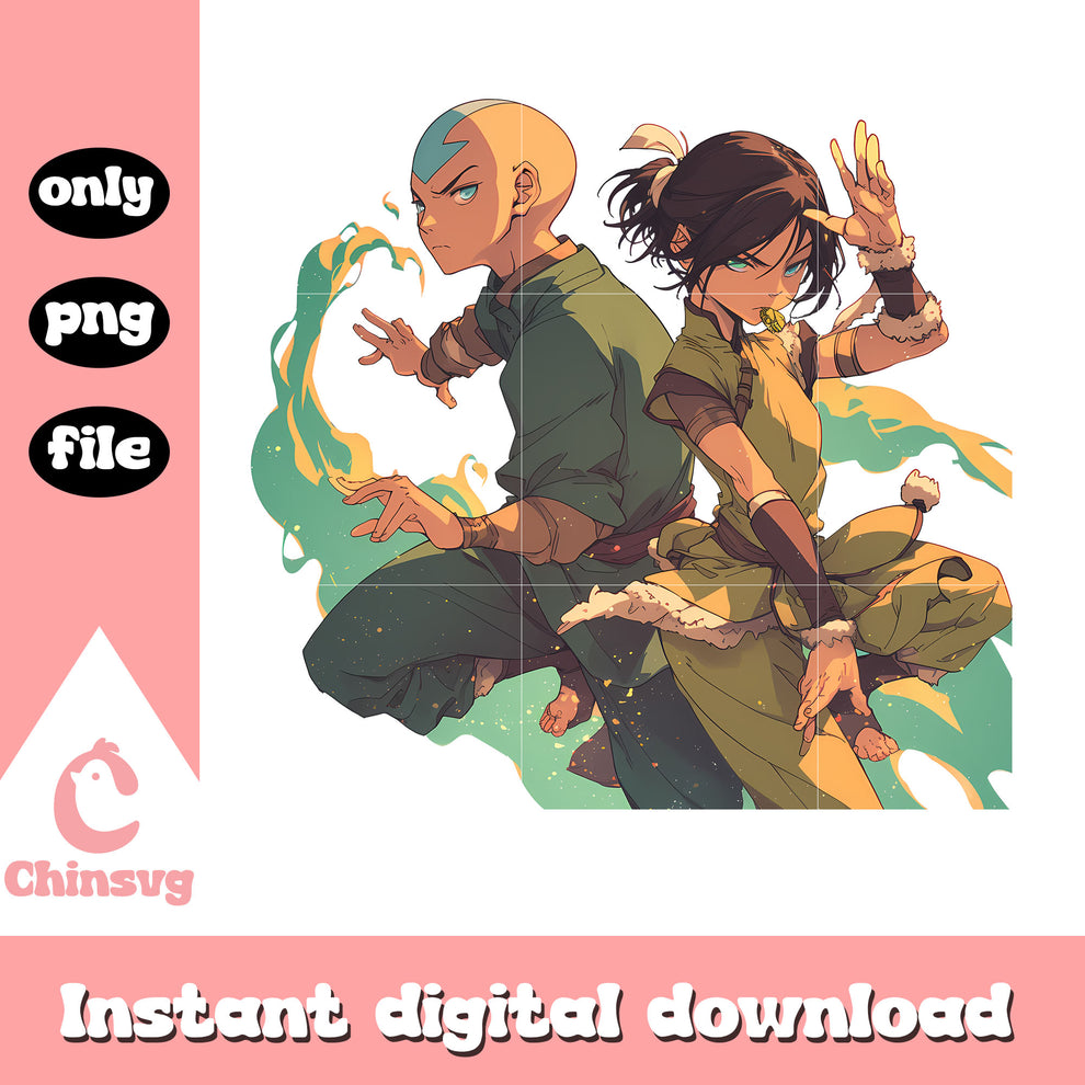 Aang and Toph Beifong png, Toph Beifong png, avatar characters png ...