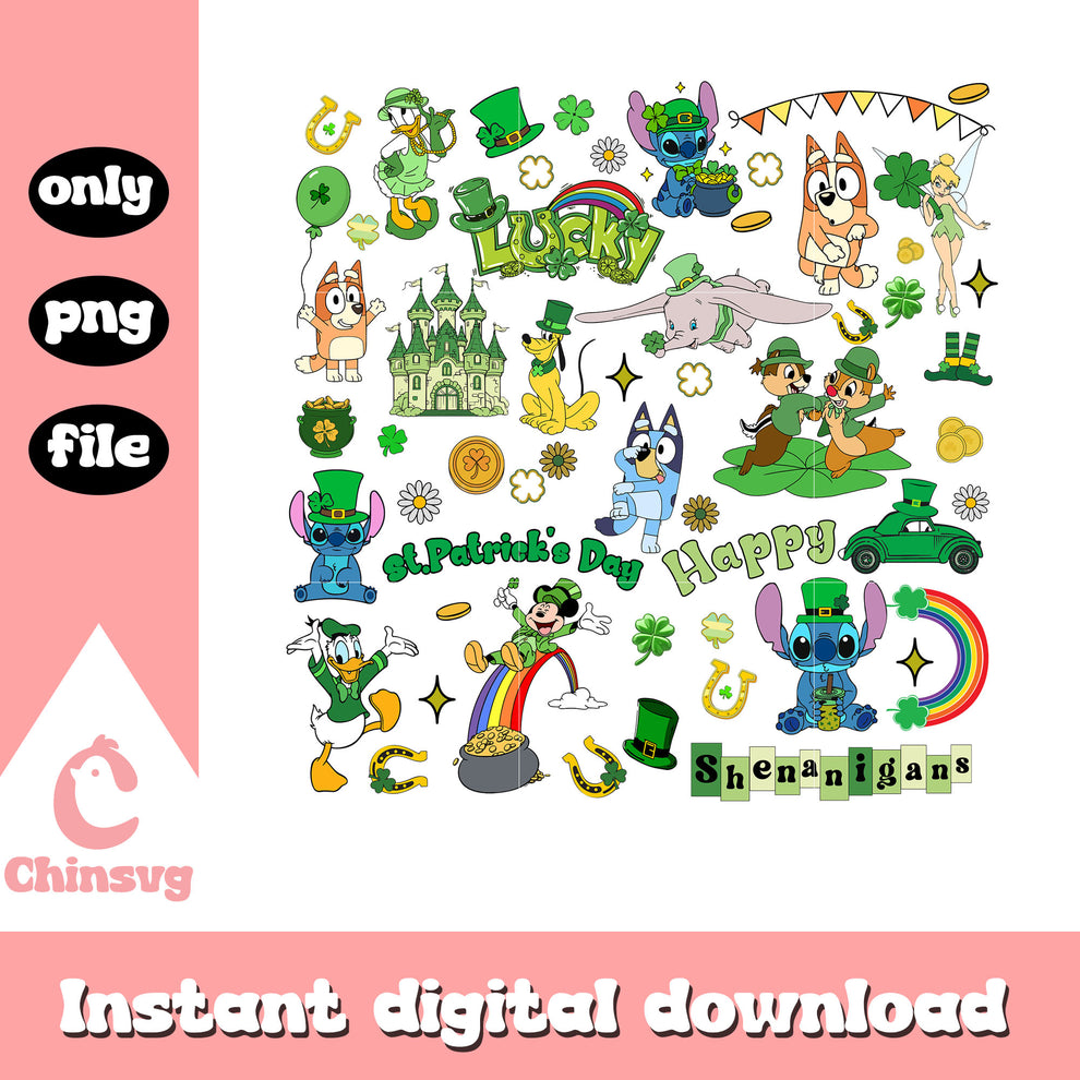 All disney characters of patrick day png, patrick day png – Chinsvg