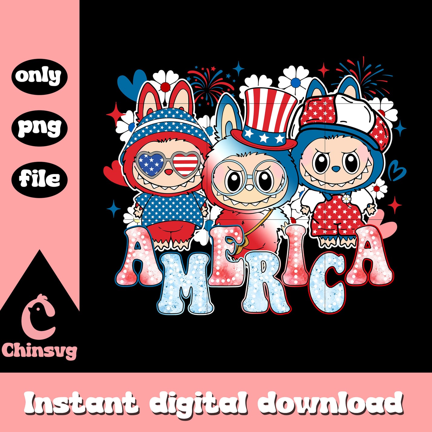 America labubu toy 4th of july png, America labubu png – Chinsvg