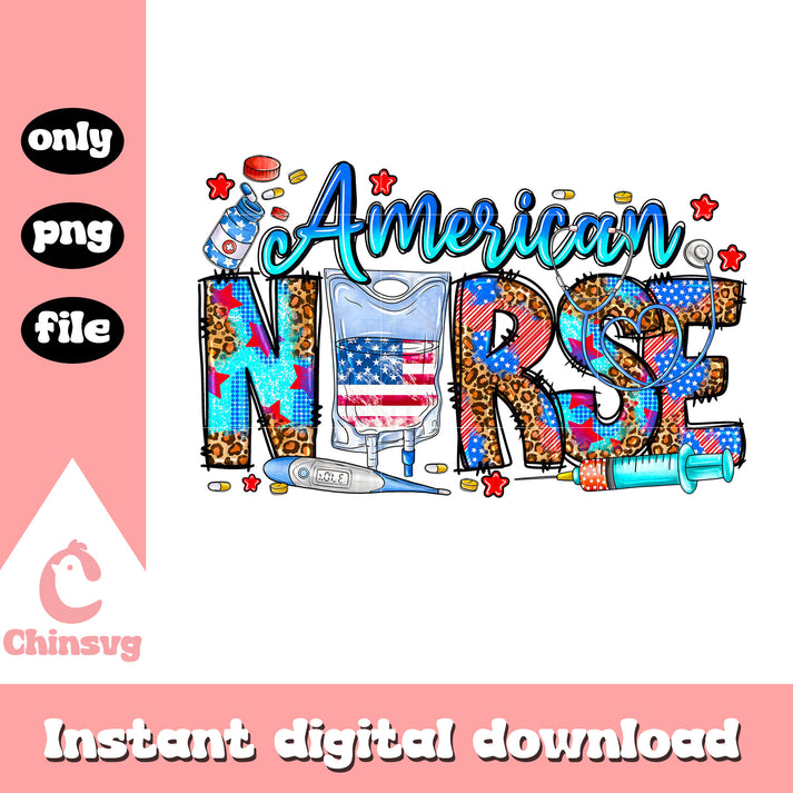 American nurse png, nurse 4th july png, american 4th july png – Chinsvg