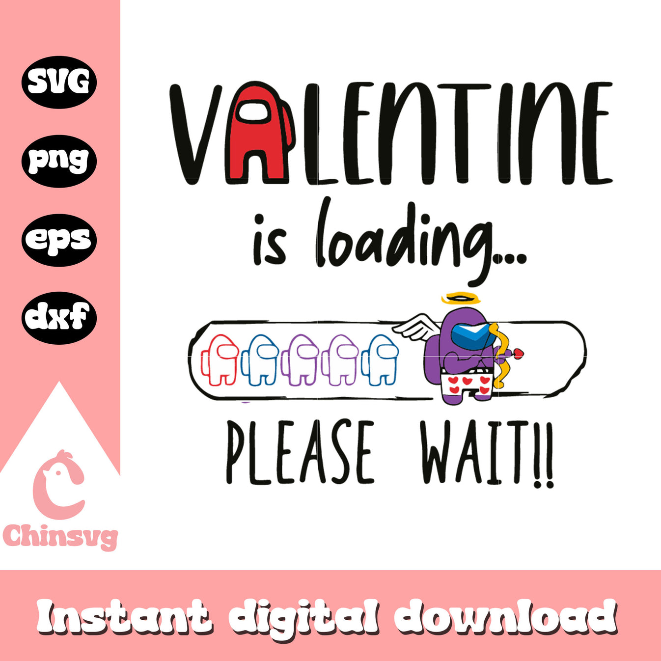 Among us valentine is loading svg, among us valentine svg – Chinsvg