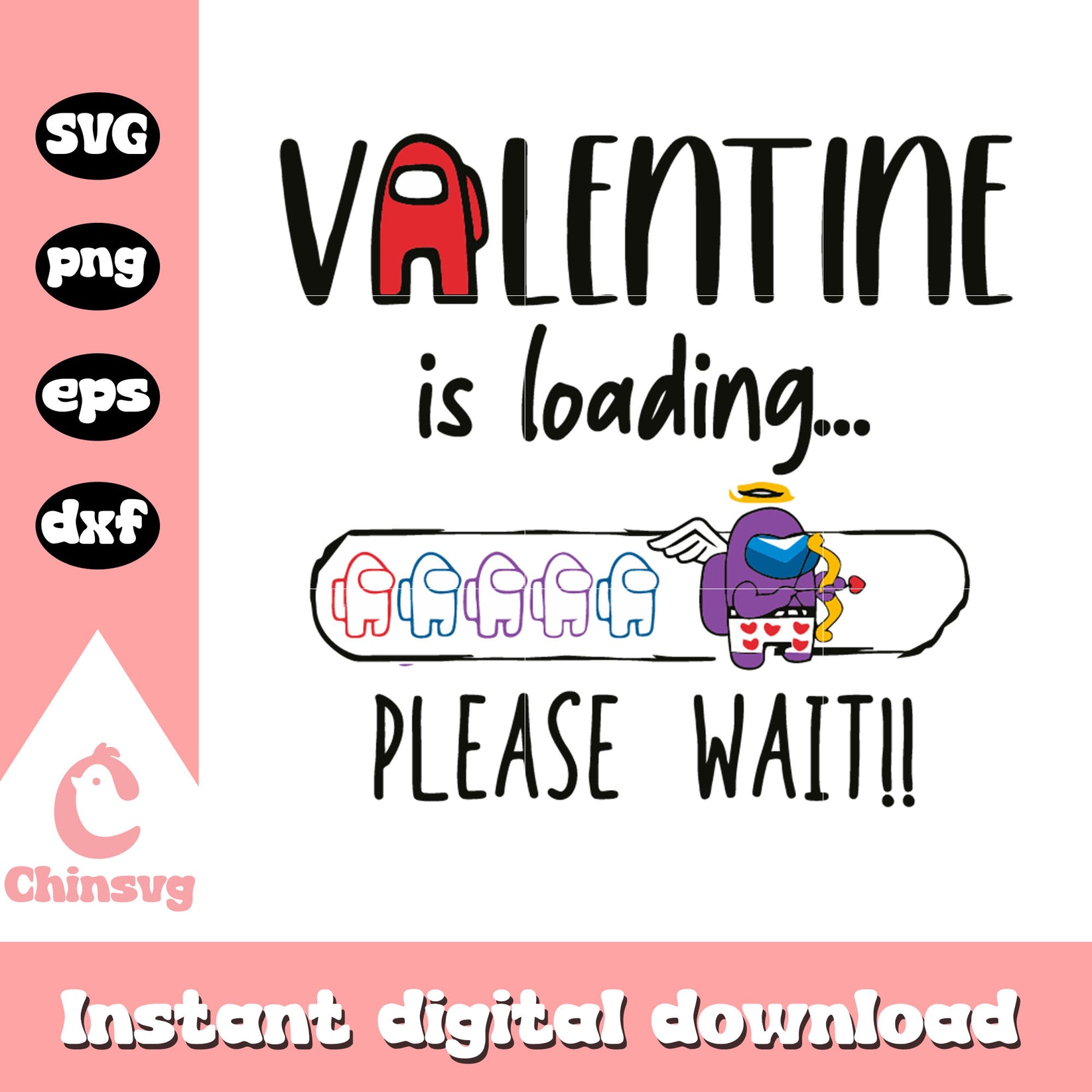 Among us valentine is loading svg, among us valentine svg – Chinsvg