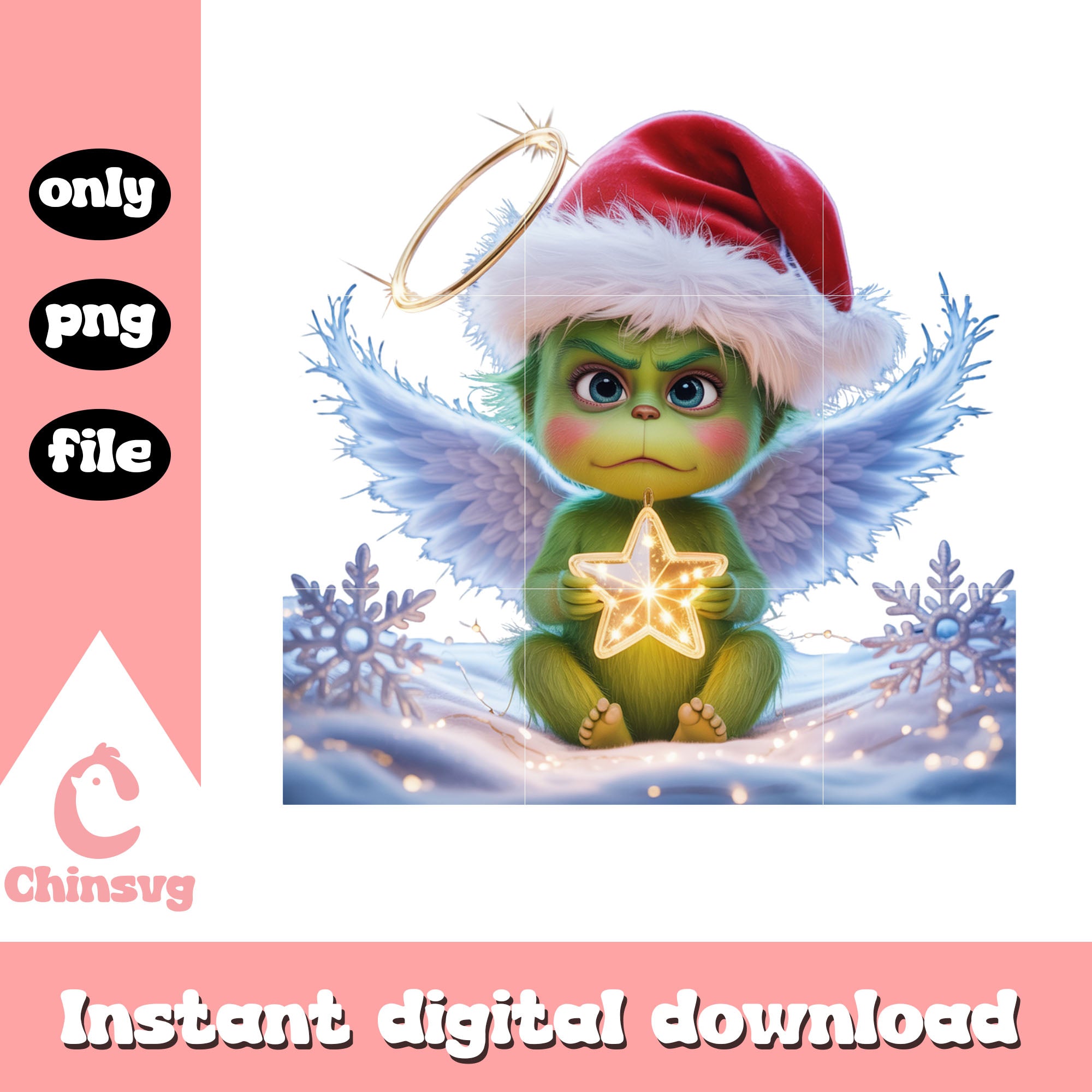 Angry angel grinch hand christmas star png, the grinch clipart png ...