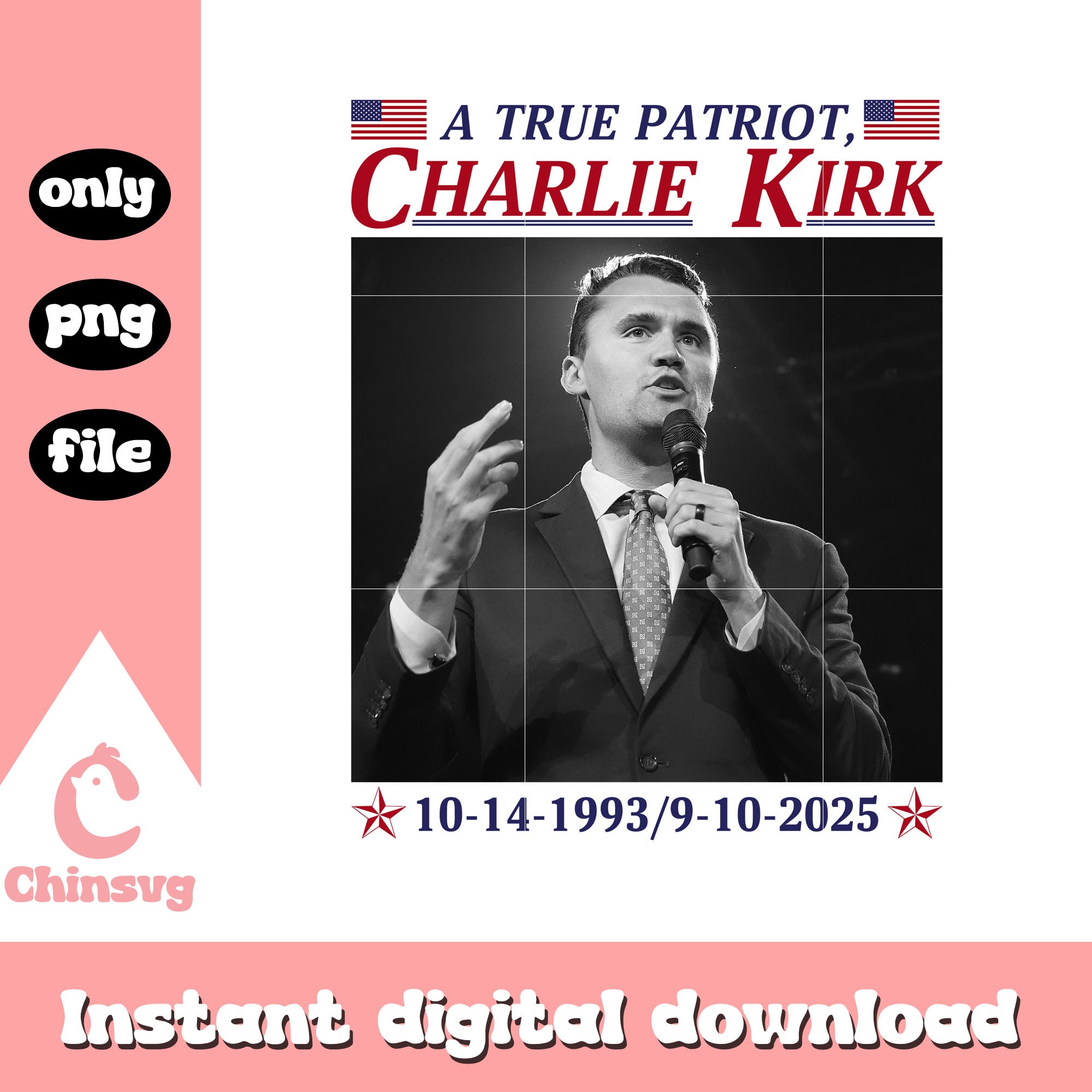 A true patriot charlie kirk black white photo png, charlie kirk tour p ...