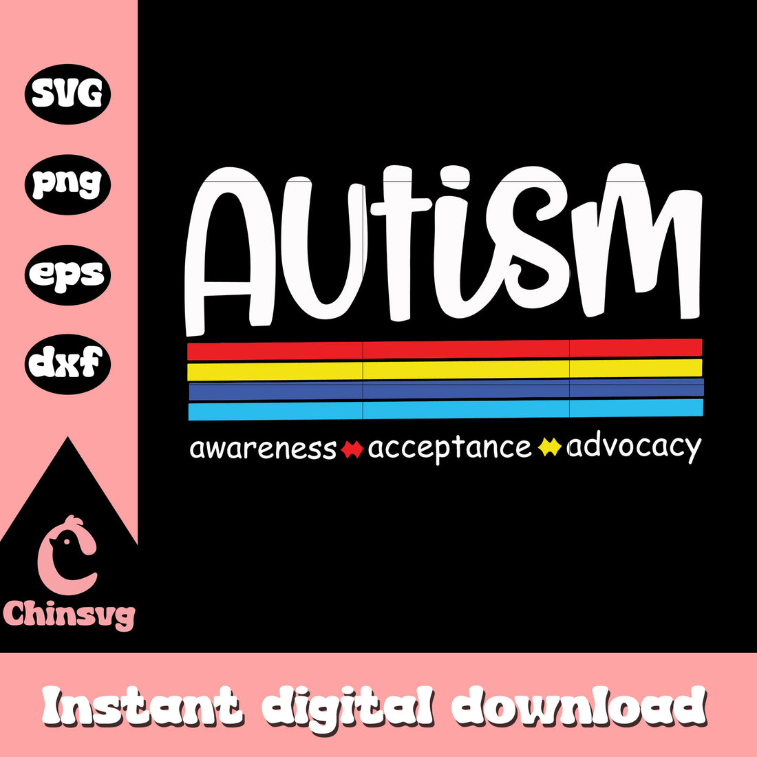 Autism awareness logo design svg, autism awareness svg, logo svg – Chinsvg