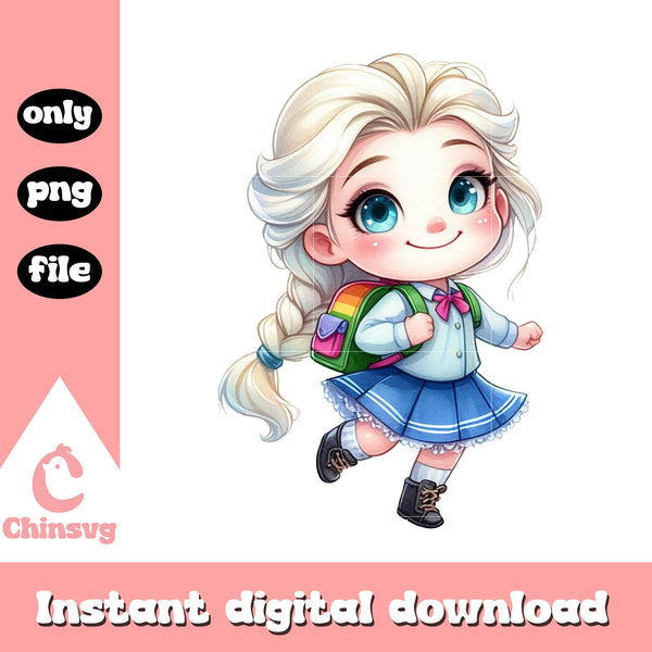 Baby elsa back to school png, disney school png, frozen png – Chinsvg