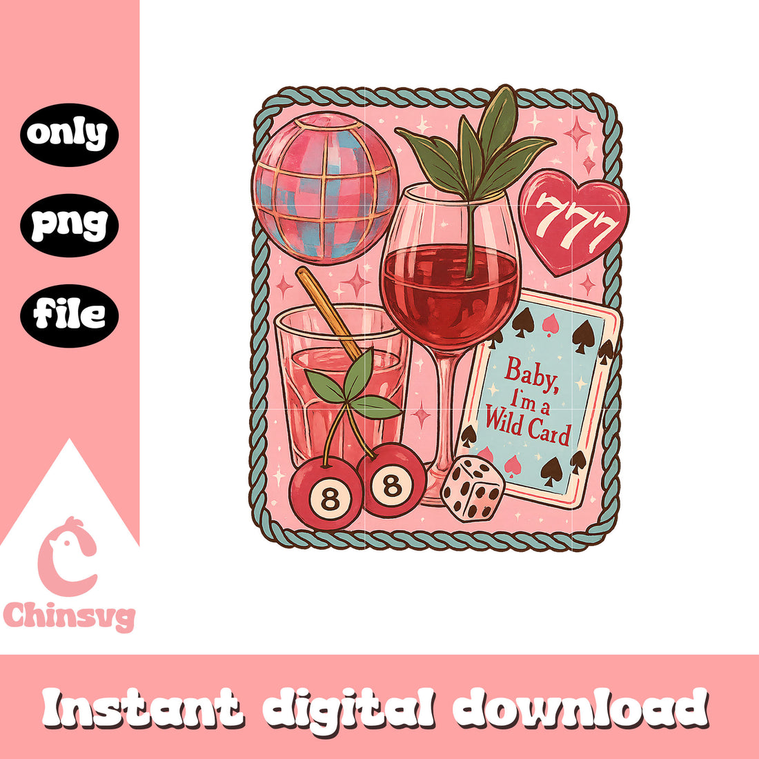 Baby i am a wild card design png, coquette western png, trending png ...