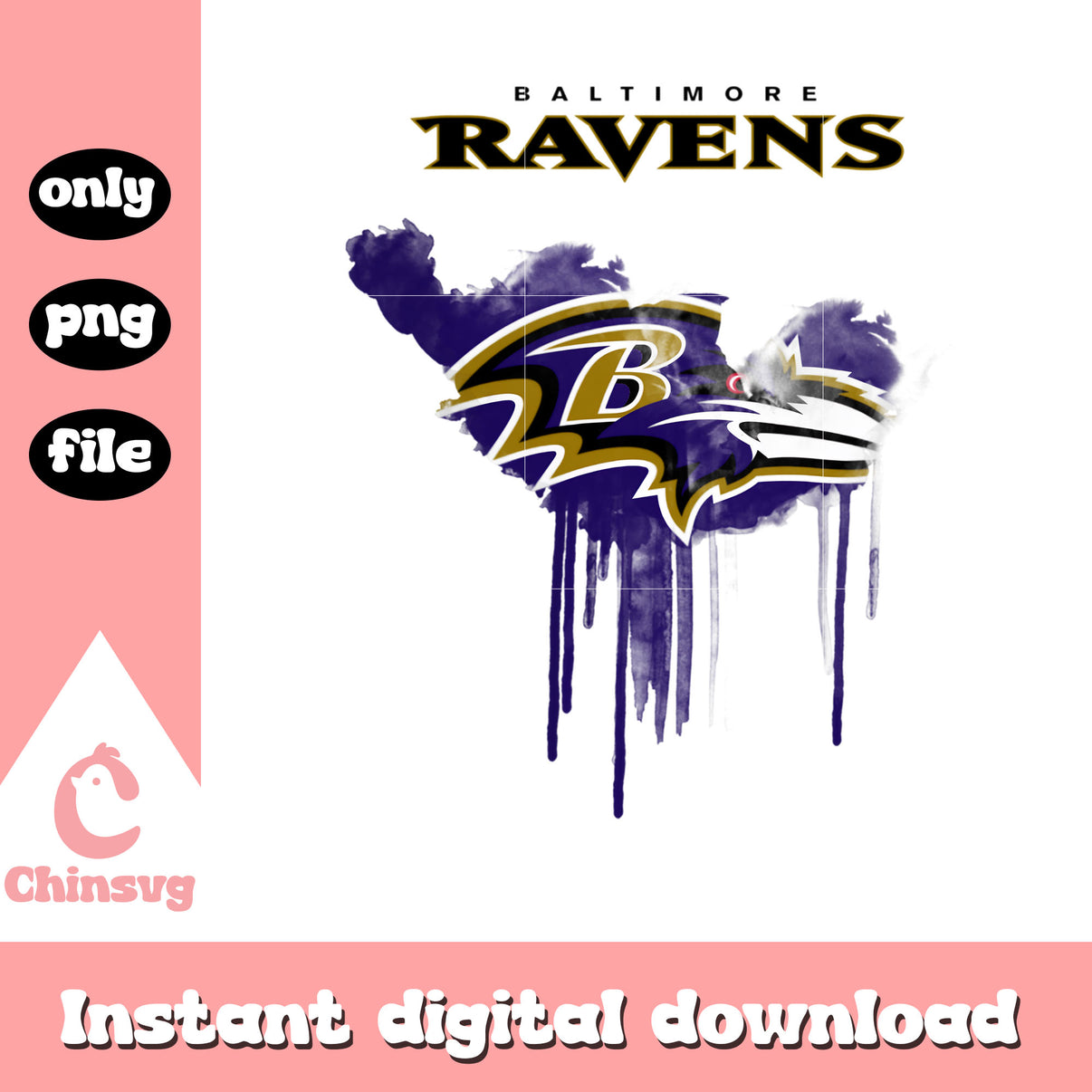 Baltimore Ravens nfl team logo design png, football team png – Chinsvg