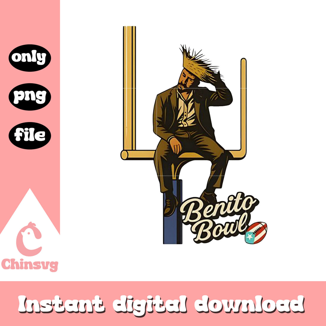 Benito bowl cartoon sitting png, bad bunny super bowl png – Chinsvg