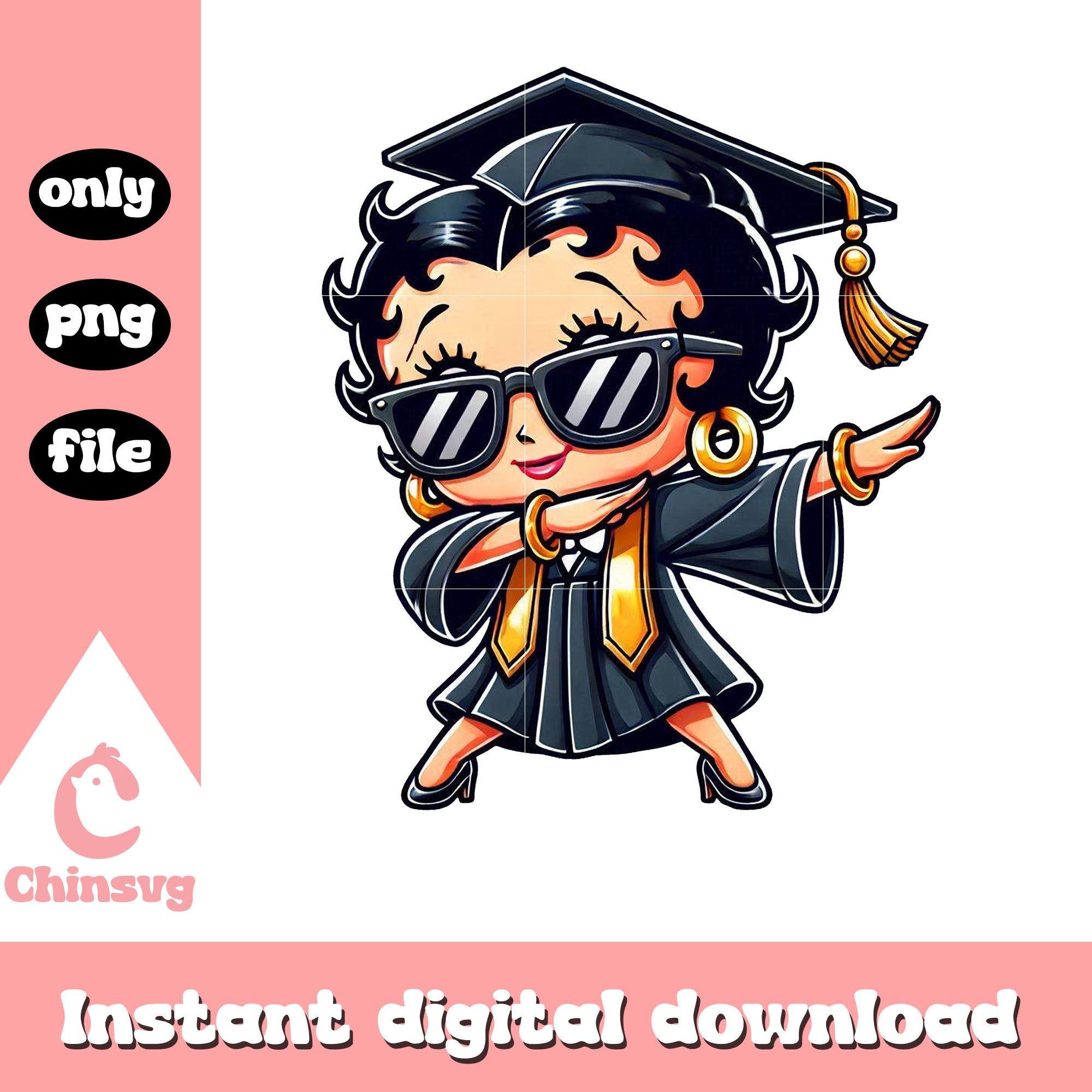 Betty boop graduation day design png, graduation betty boop png – Chinsvg