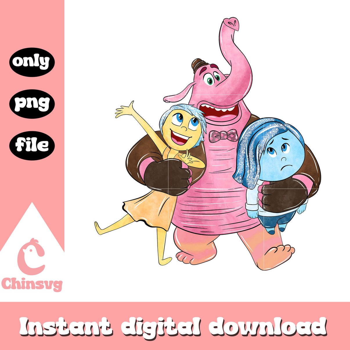 Bing bong and joy and sadness png, inside out new characters png – Chinsvg