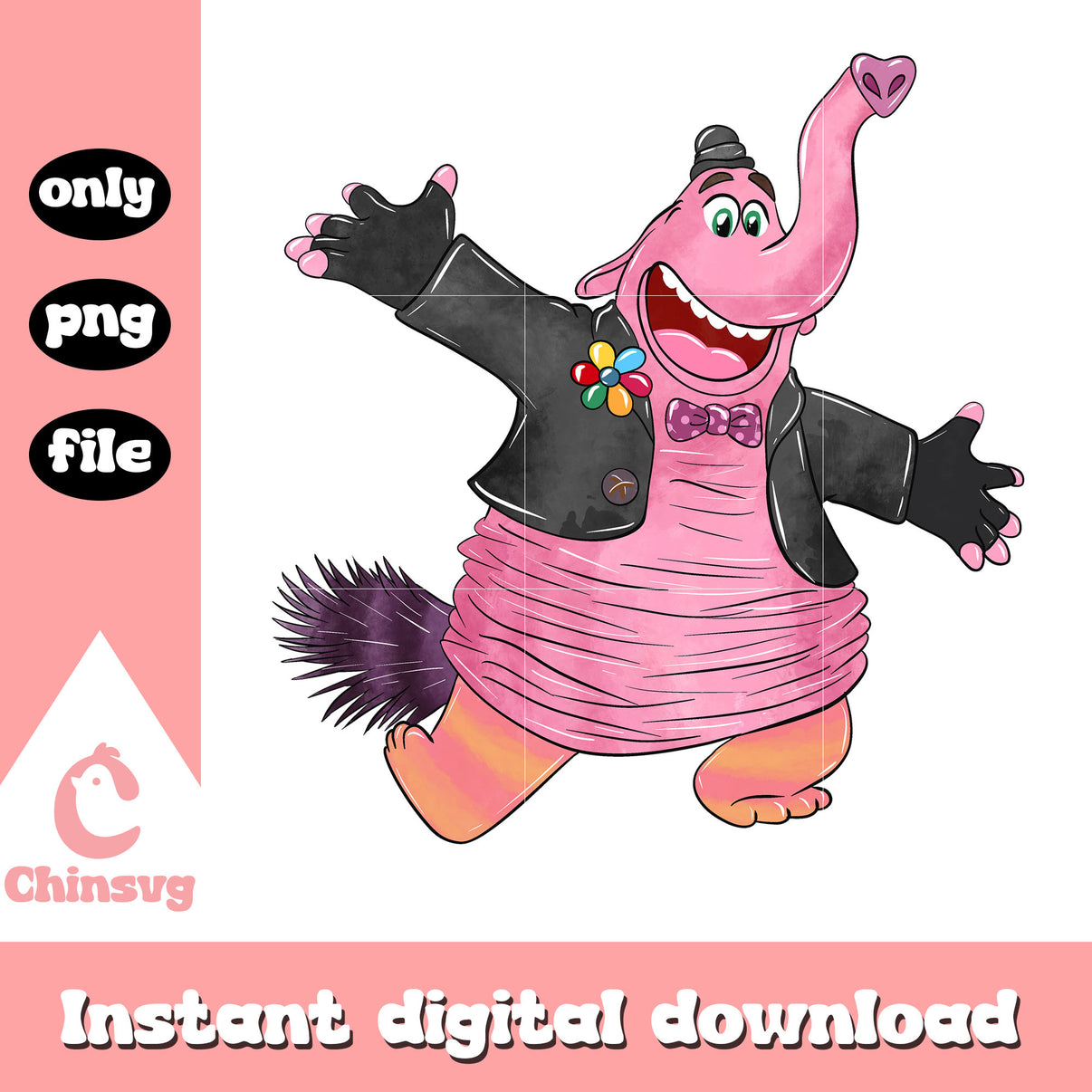 Bing bong funny face design png, inside out 1 characters png – Chinsvg