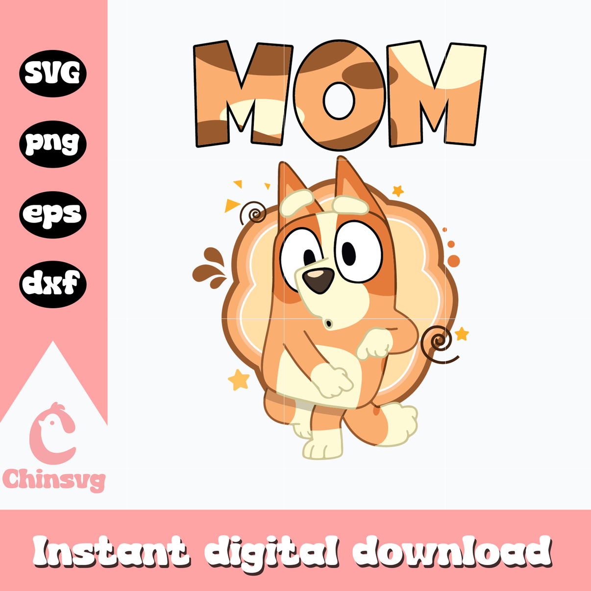 Bingo mom svg, bluey svg, cartoon svg, instant download – Chinsvg