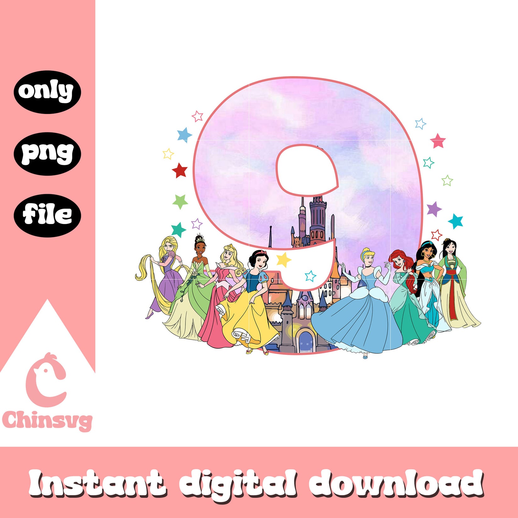 Birthday princess night png, birthday girl png, disney princess png ...