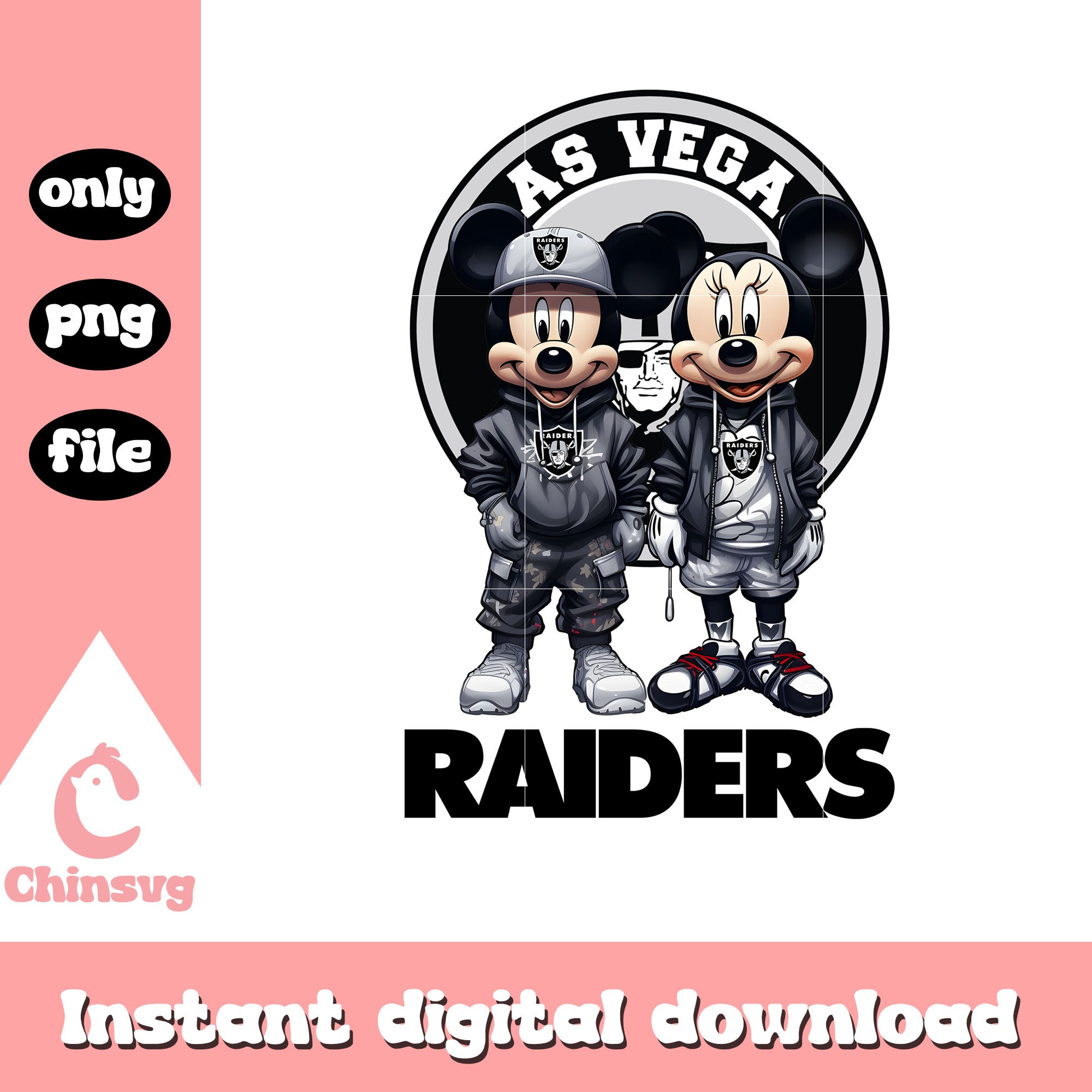 Black mickey mouse raiders png, nfl las vegas raiders png – Chinsvg