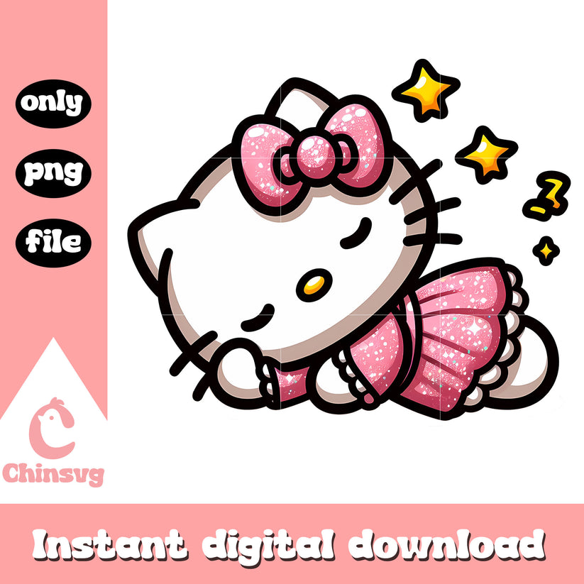 Blink hello kitty sleeping png, hello kitty png, valentine png – Chinsvg