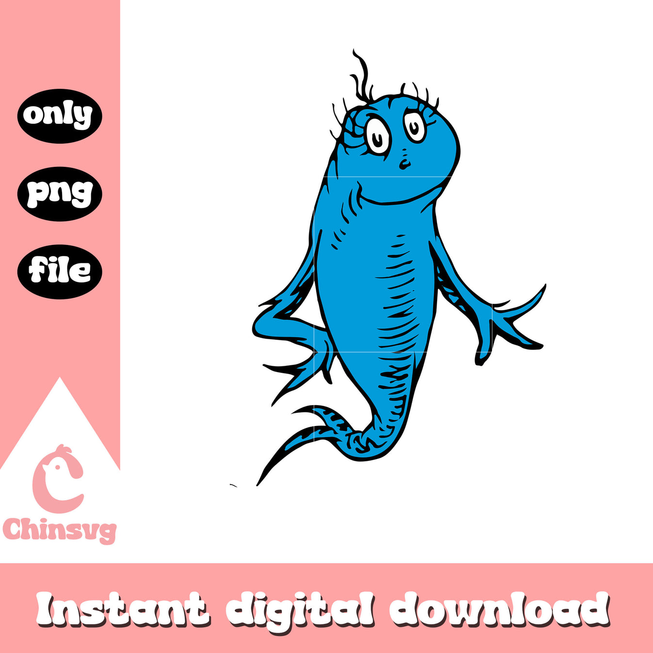 Blue fish dr seuss character png, blue fish png, movie png – Chinsvg