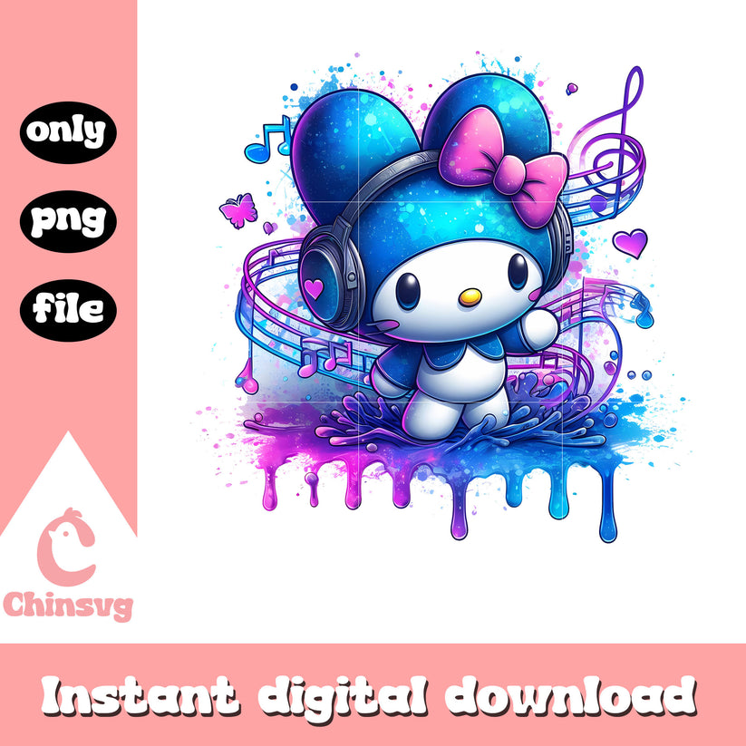 Blue melody music png, sanrio characters png, my melody png – Chinsvg