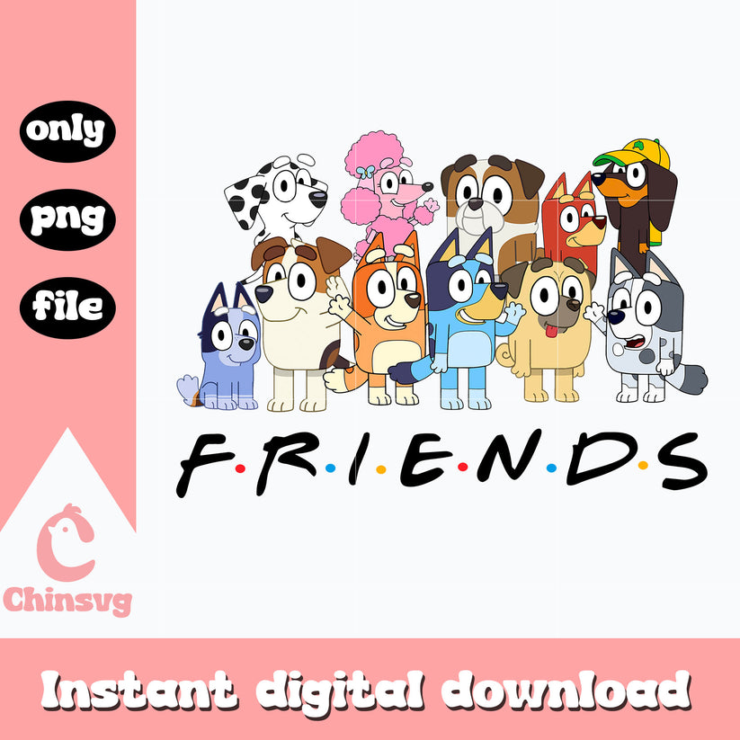 Bluey and friends png, bluey's friends png, cartoon png – Chinsvg