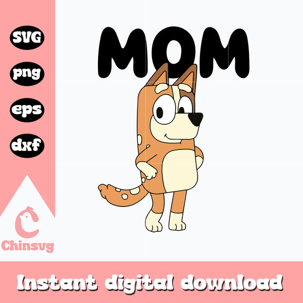 Bluey cartoon mom character svg, bluey svg, cartoon svg – Chinsvg