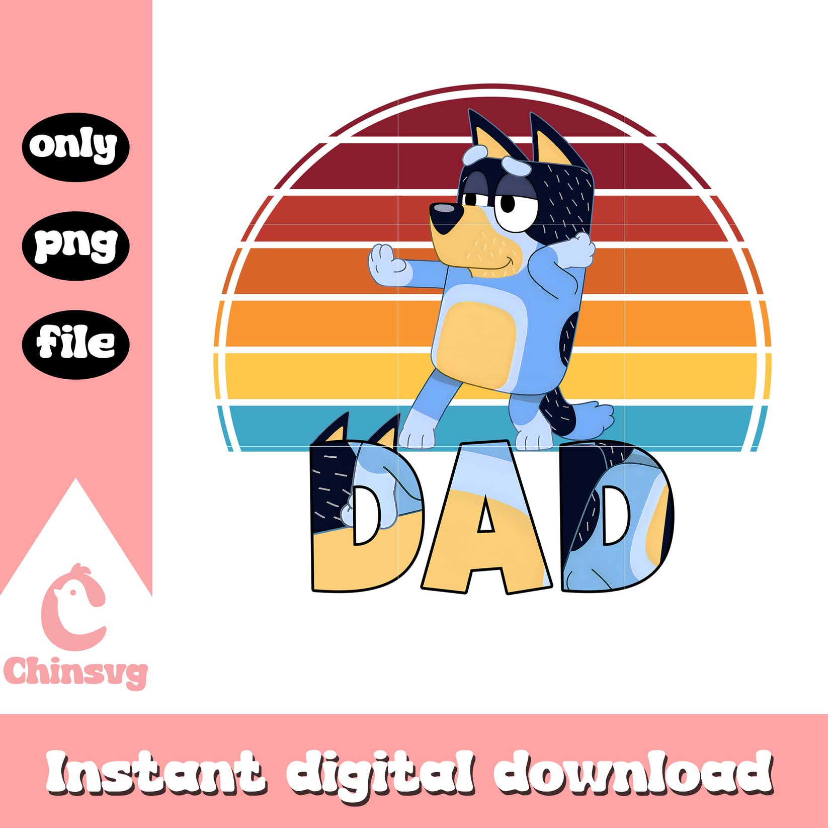 Bluey dad dancing png, dad character png, cartoon png – Chinsvg