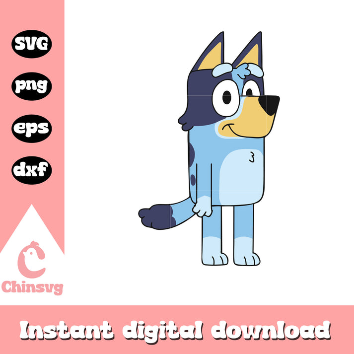 Bluey dog angry svg, bluey cartoon svg, bluey dog svg – Chinsvg