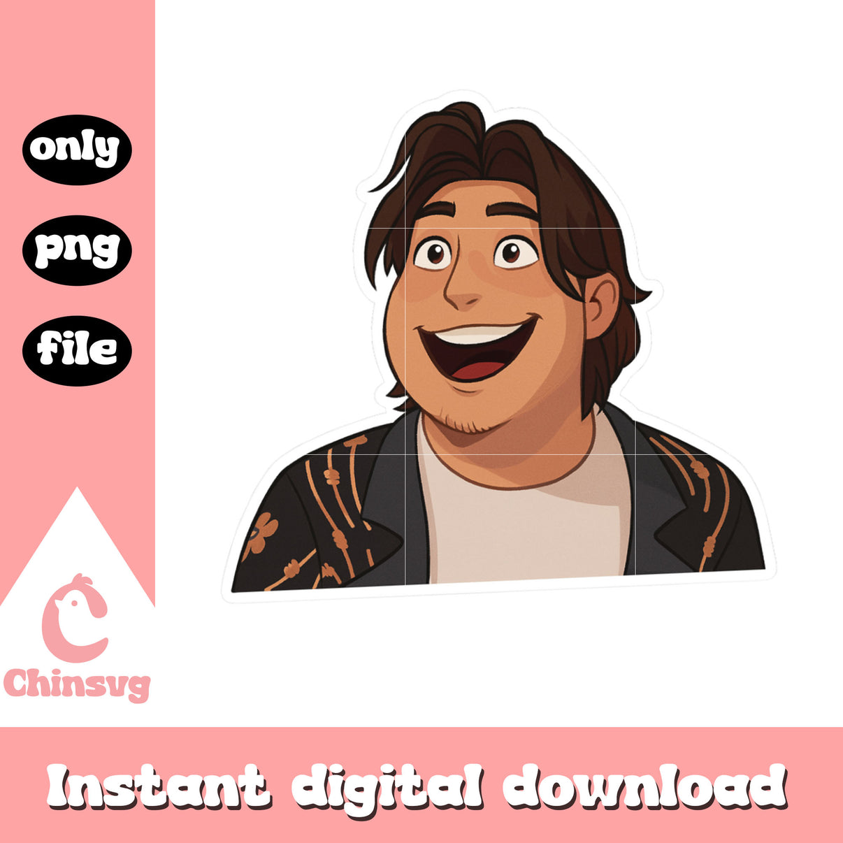 Bobby character sticker design png, huntrix fan png – Chinsvg