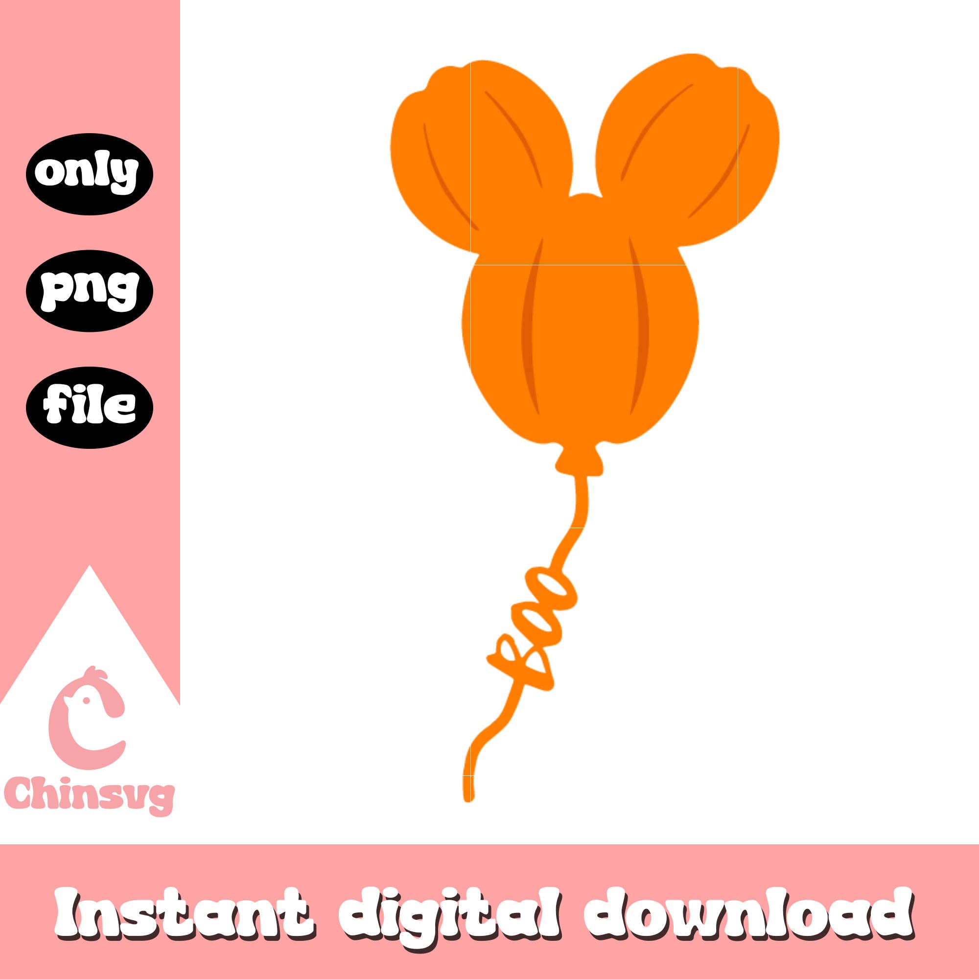 Boo mickey ear balloon design png, mickey character png – Chinsvg