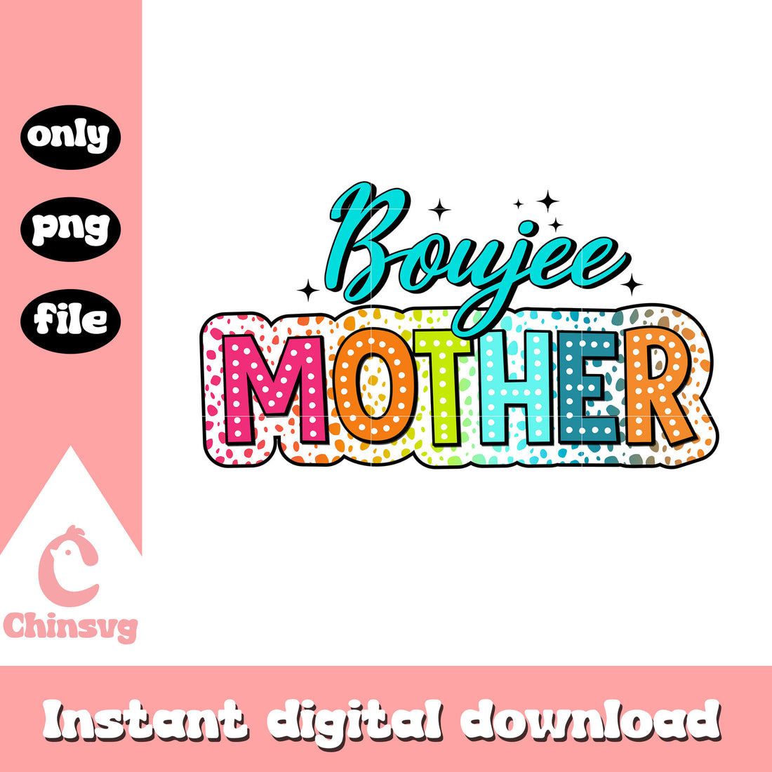 Boujee mother logo colorful png, boujee mama png, logo png – Chinsvg