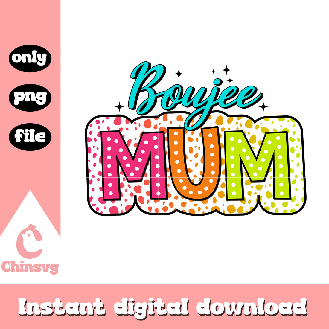 Boujee mum logo colorful png, boujee mama png, logo png – Chinsvg