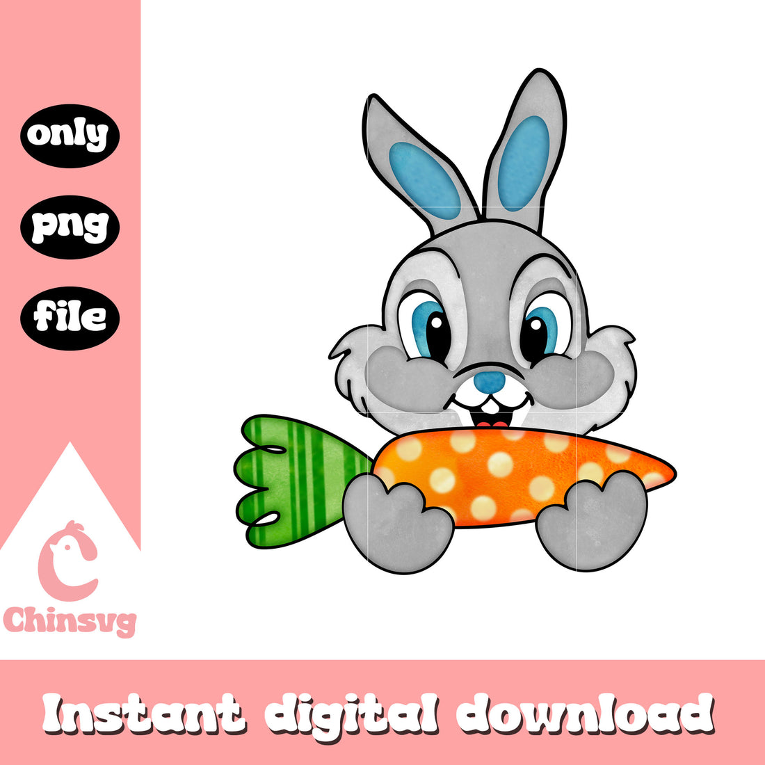 Boy rabbit bunny eating carrot png, easter rabbits png – Chinsvg
