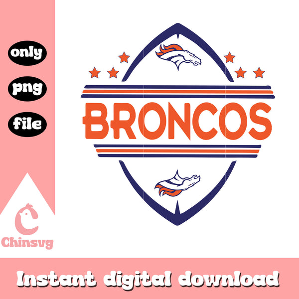 Broncos denver ball logo design svg, denver broncos retro t shirt svg ...