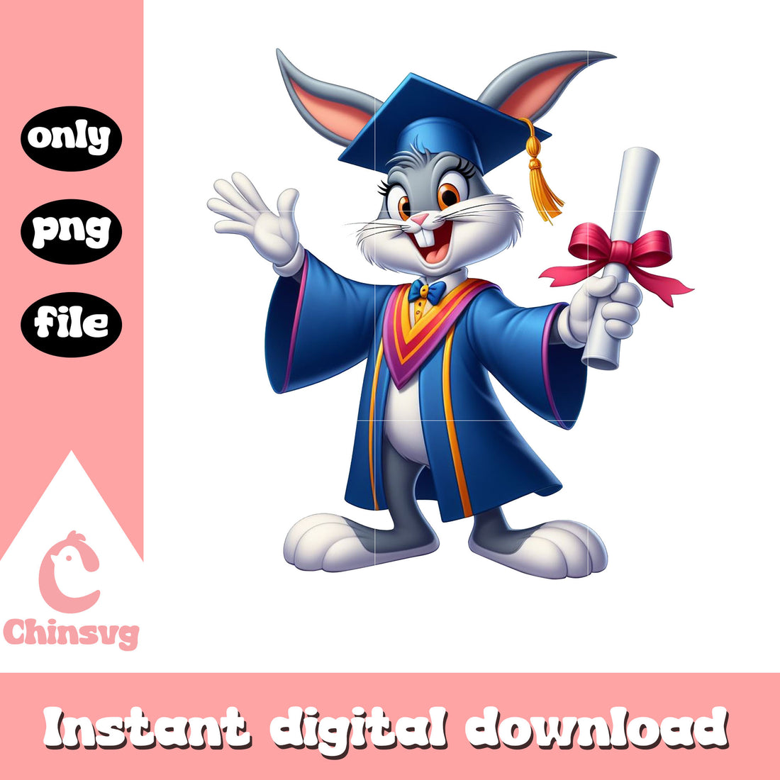 Bugs bunny graduation design png, bugs bunny cartoon png – Chinsvg