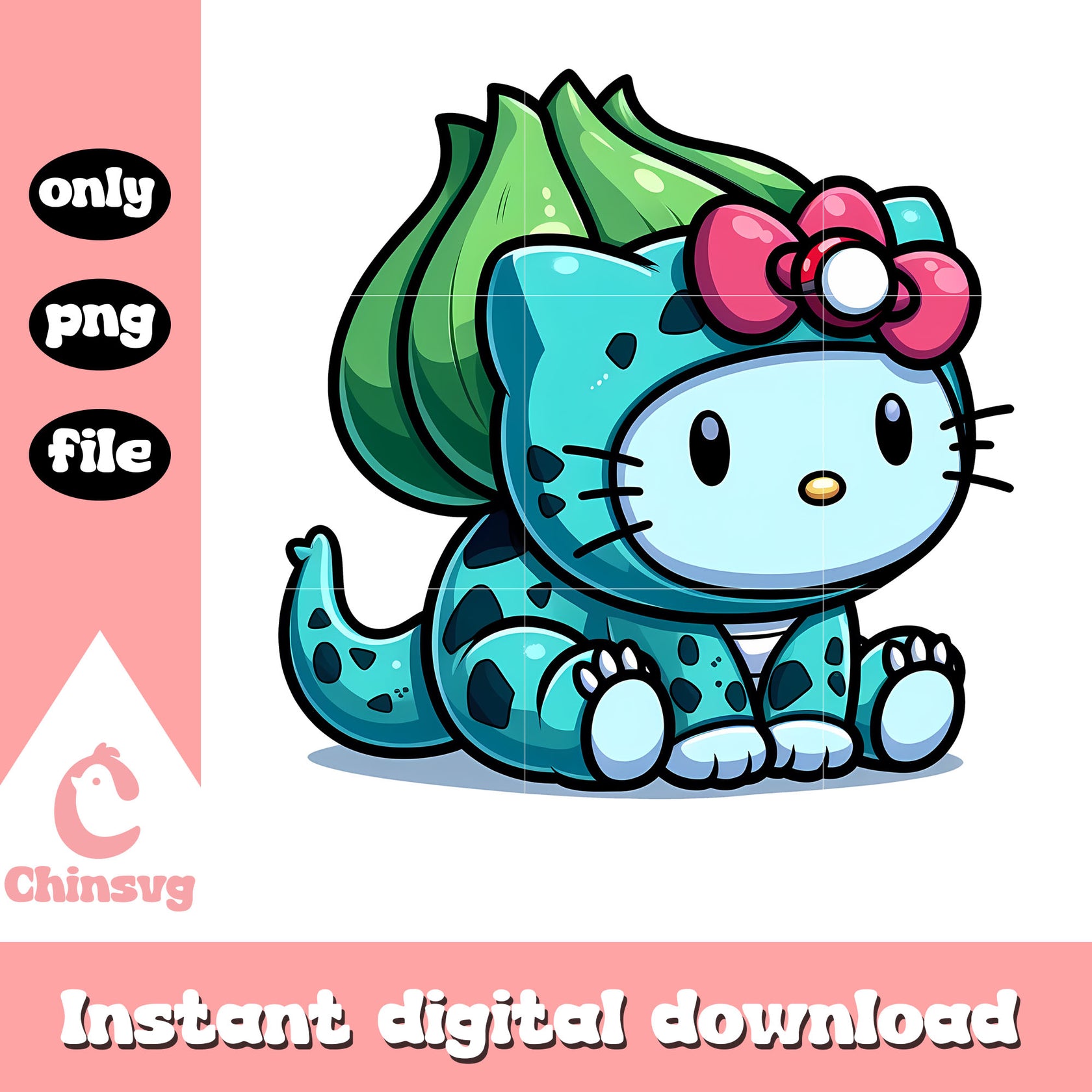 Bulbasaur character design png, hello kitty png, pokemon png – Chinsvg