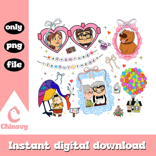 Carl and Ellie cartoon mirror coquette png, Carl and Ellie png – Chinsvg