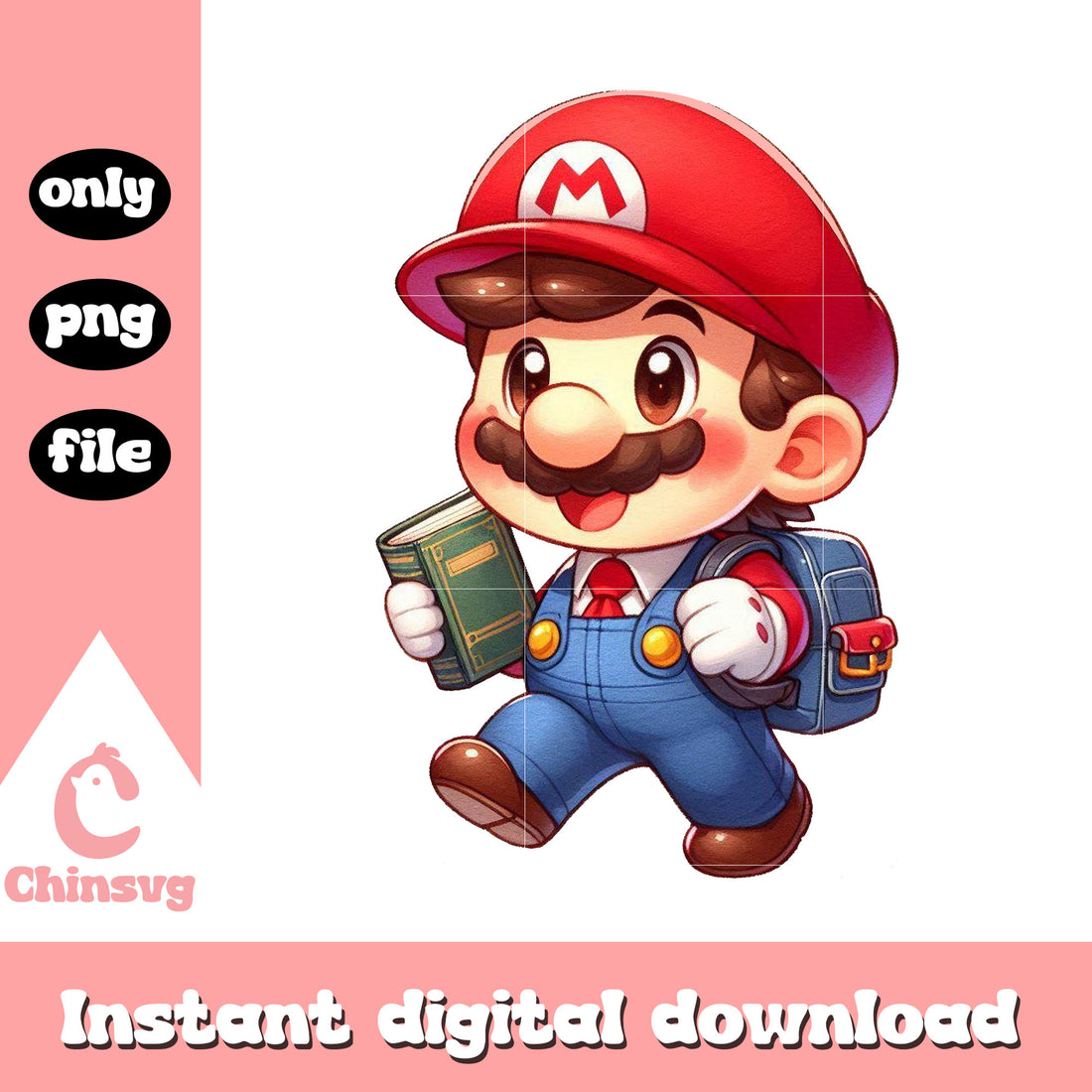 Cartoon super mario back to school png, school specialty png – Chinsvg