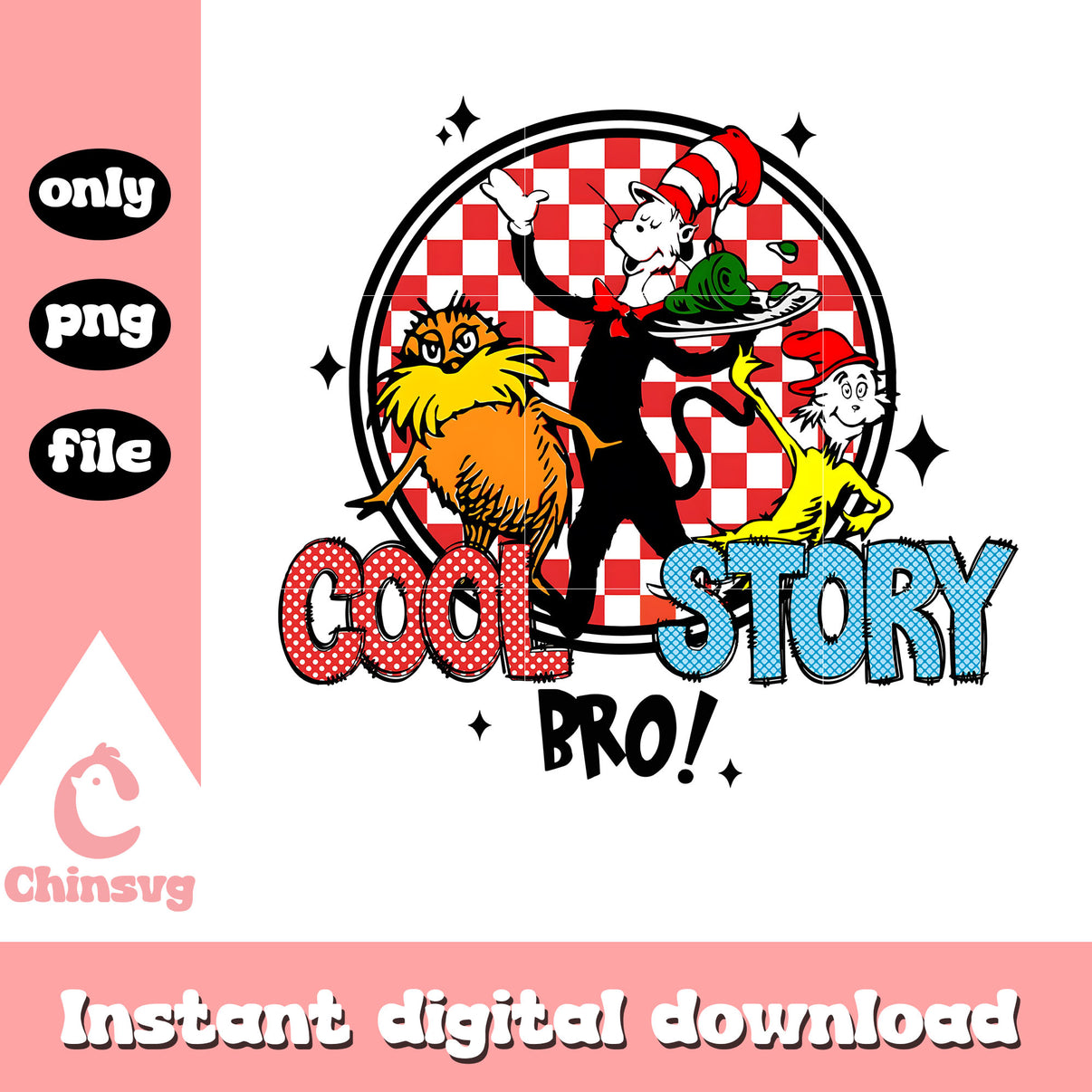 Cat and friends cool story bro png, cool story png, dr seuss png – Chinsvg