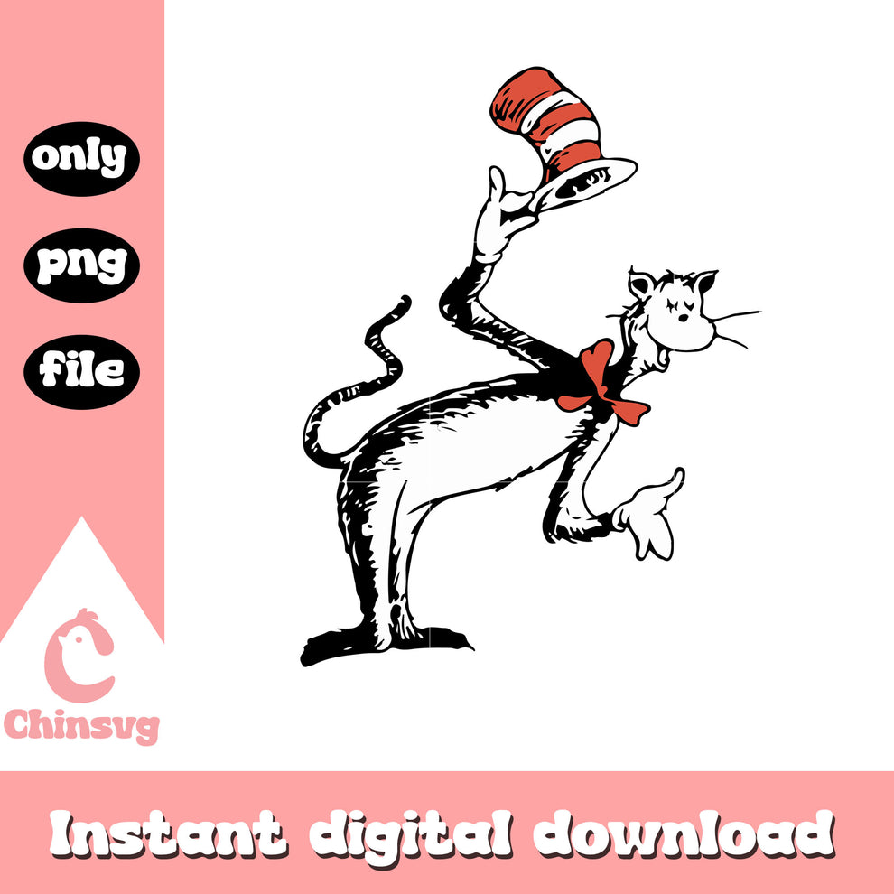 Cat in the hat character png, dr seuss character png, cartoon png – Chinsvg