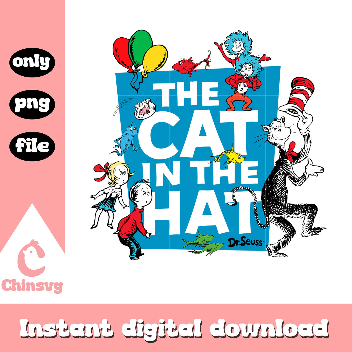 Cat in the hat dr seuss characters png, dr seuss cartoon png – Chinsvg