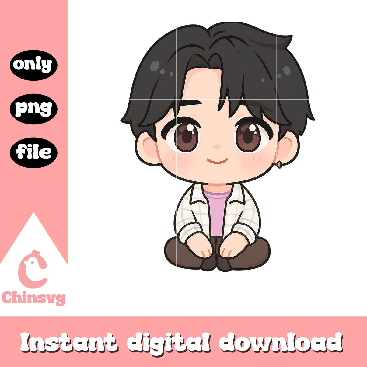 Chibi Jinu character png, kpop demon hunter png, cute chibi png – Chinsvg