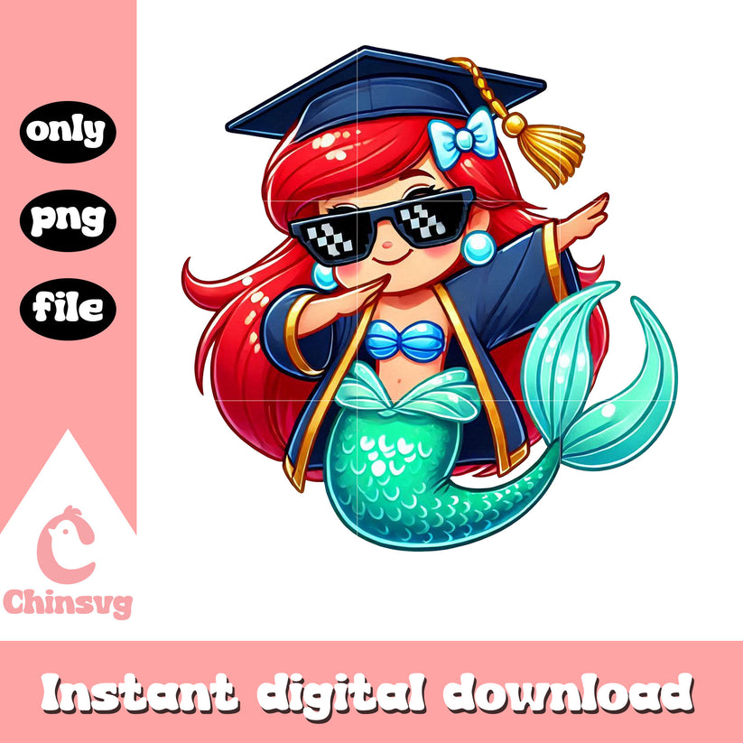 Chibi ariel graduation design png, disney princess ariel png – Chinsvg
