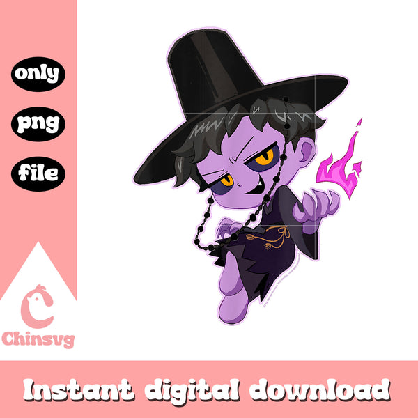 Chibi demon jinu mischievous shot t-shirt design png, demon hunters pn ...