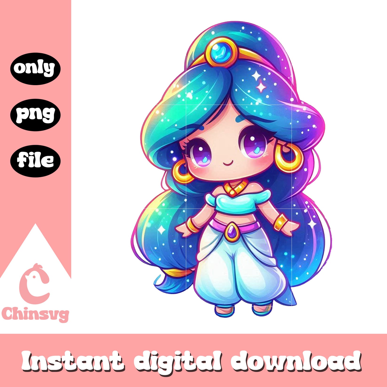 Chibi disney jasmine watercolor splash png, jasmine princess png – Chinsvg