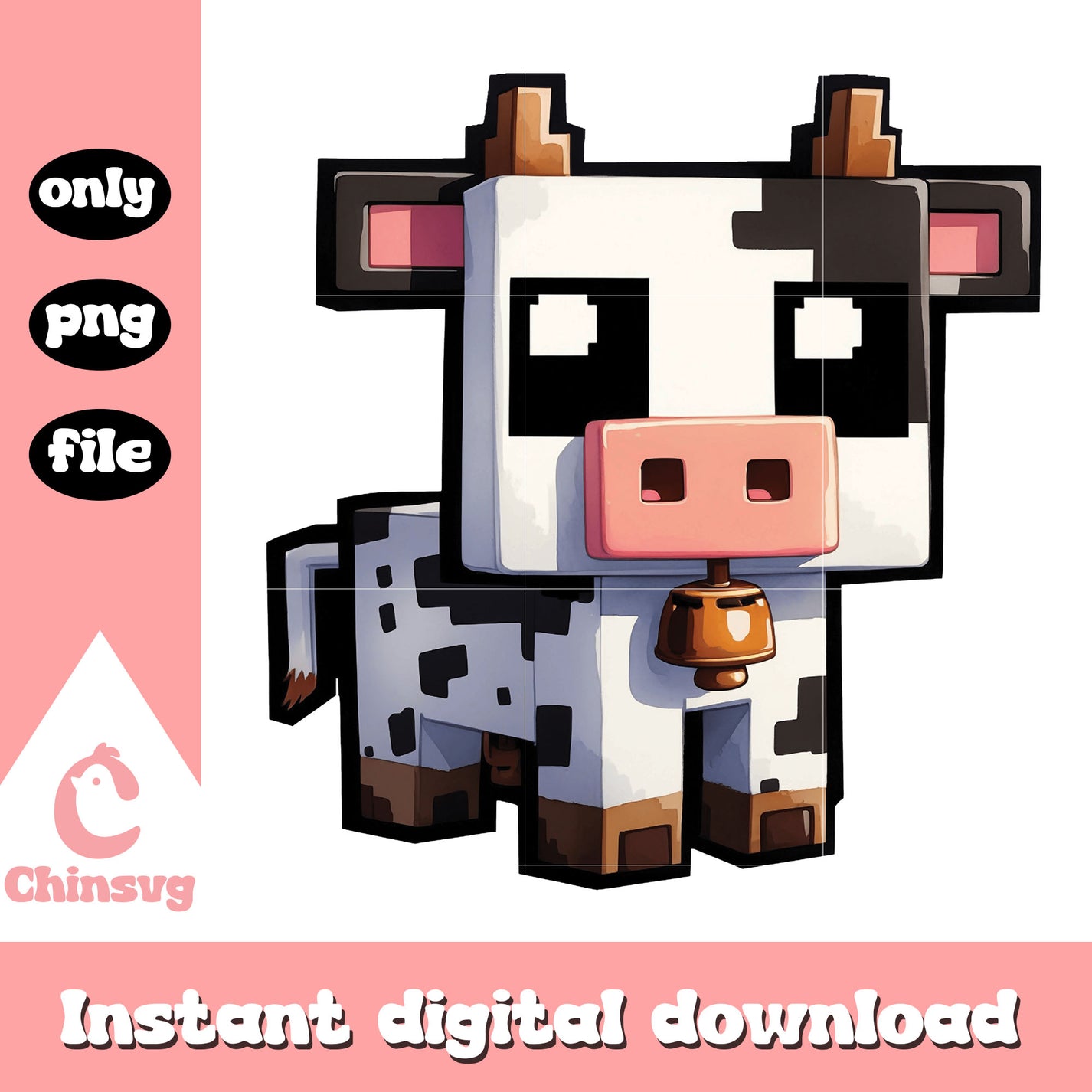Chibi minecraft dairy cow design png, minecraft cow png – Chinsvg