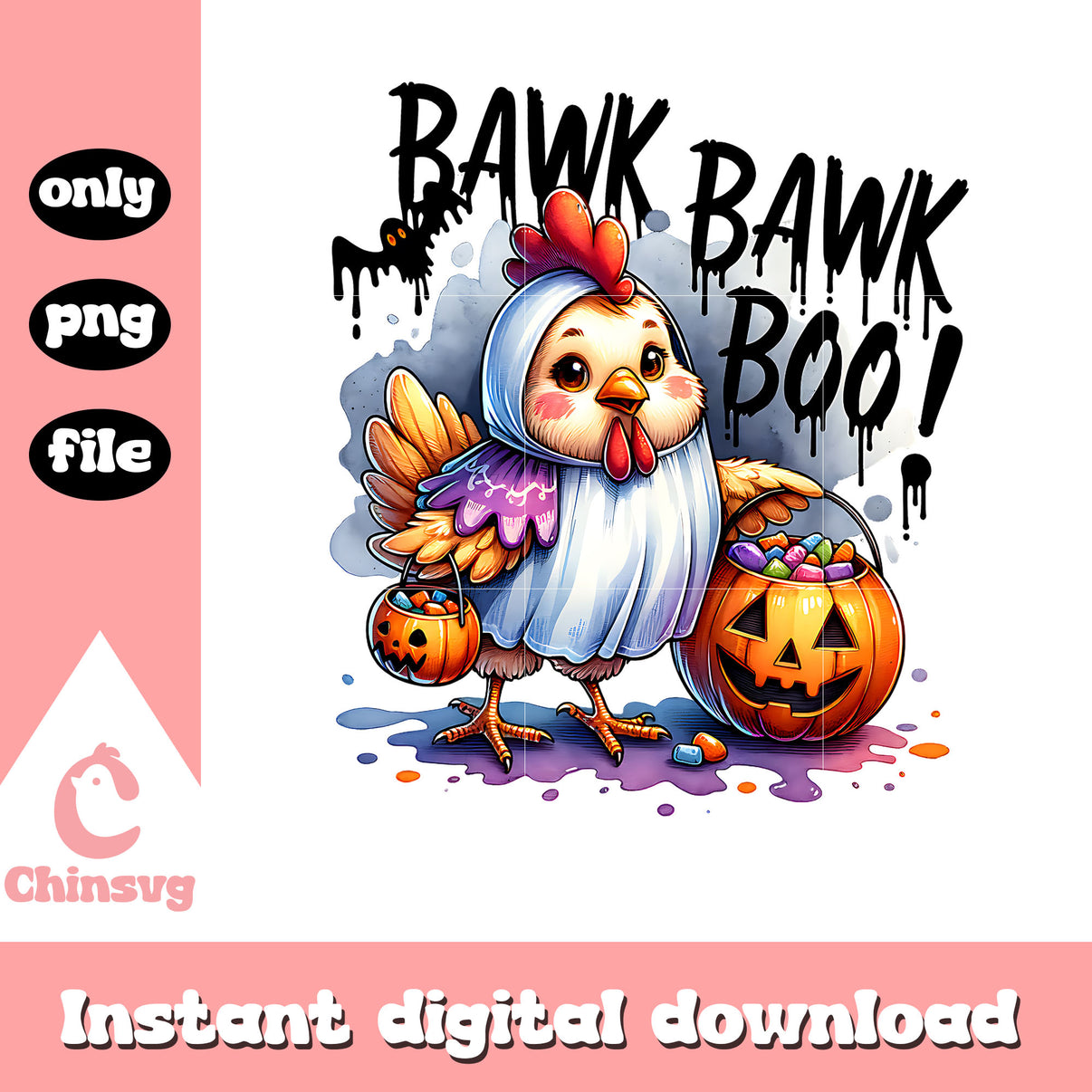 Chicken bawk bawk boo png, cute halloween costumes png – Chinsvg