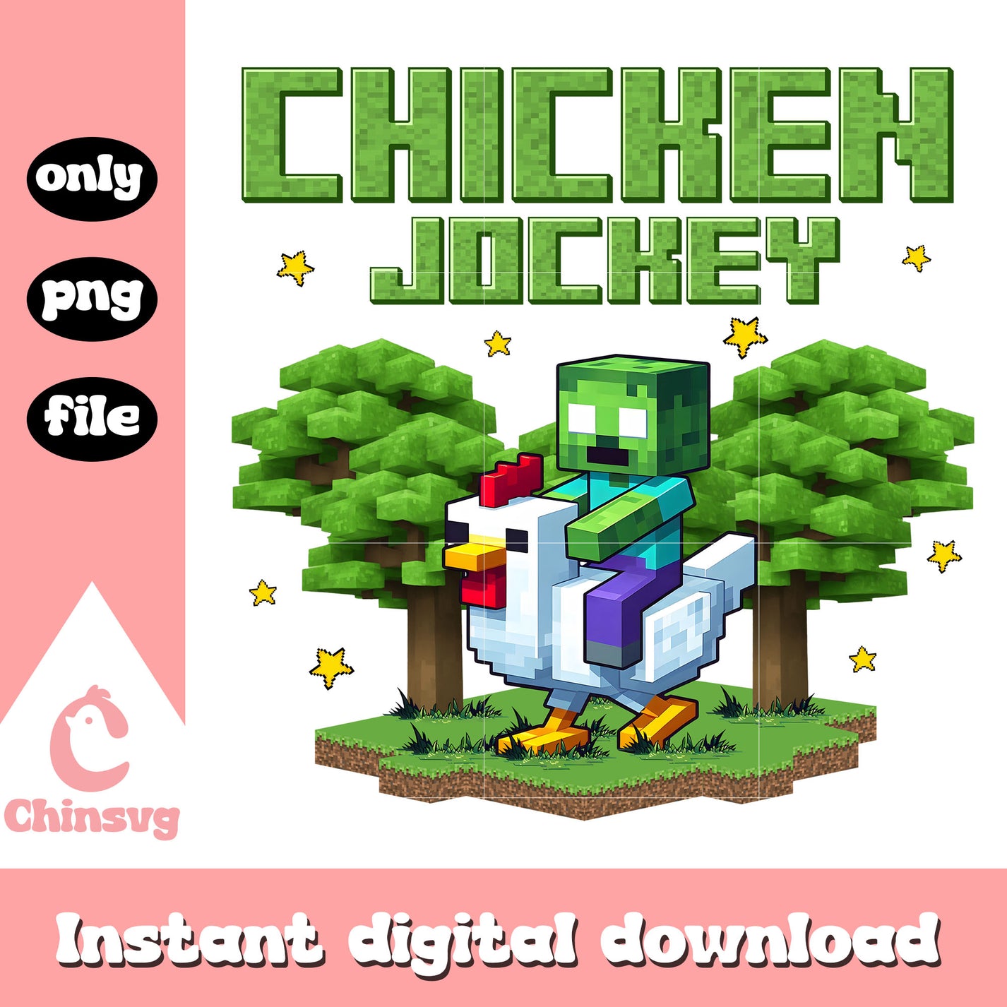 Chicken jockey minecraft png, chicken jockey in minecraft png – Chinsvg