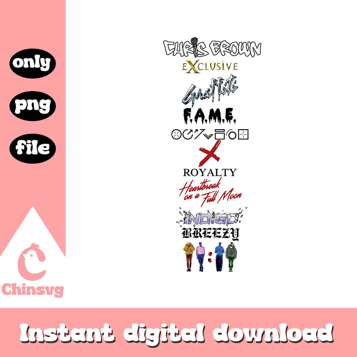 Chris brown exclusive design png, chris brown concert png – Chinsvg