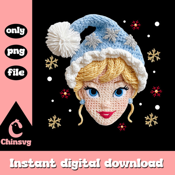 Cinderella head patchwork png, disney princess png – Chinsvg