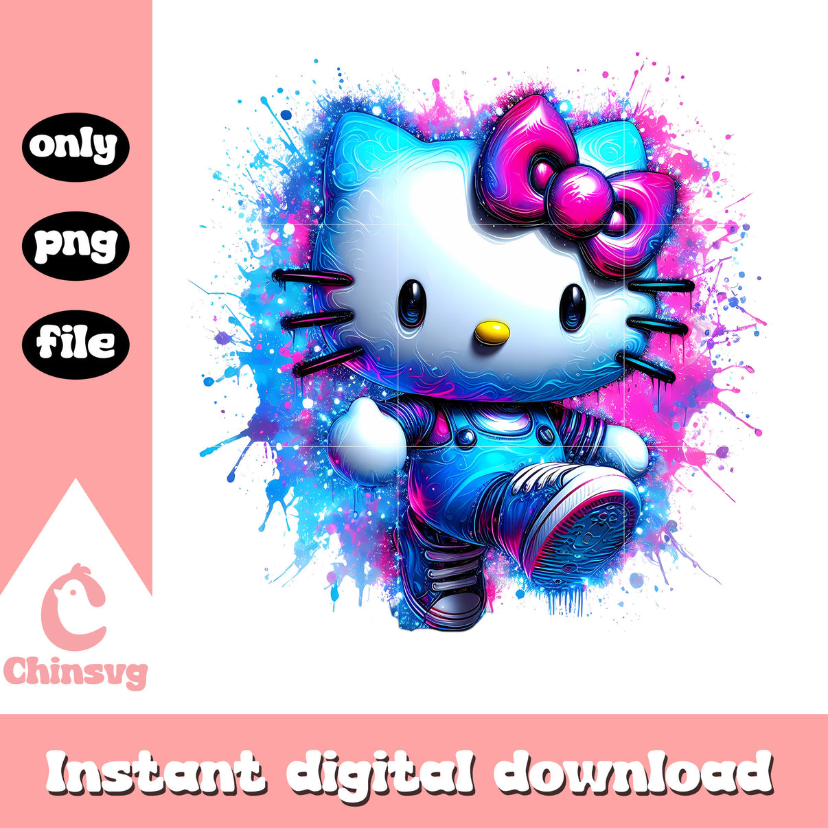 Colorful hello kitty design png, hello kitty character png – Chinsvg